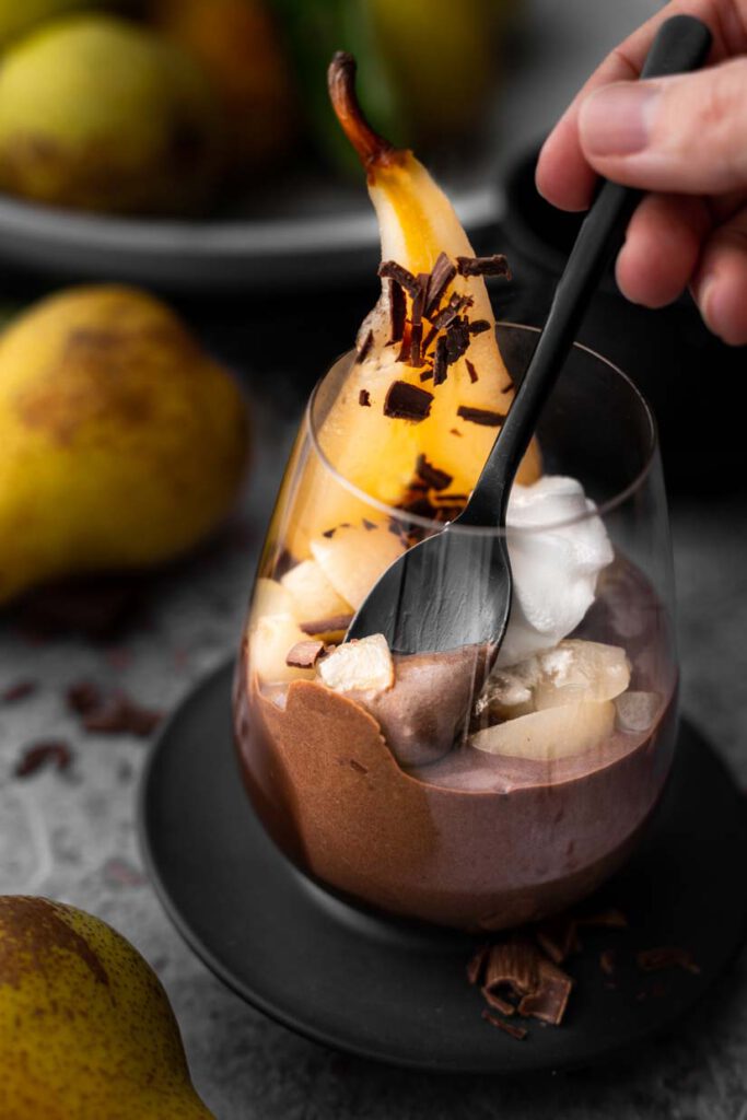 Birne Helene Dessert Im Glas