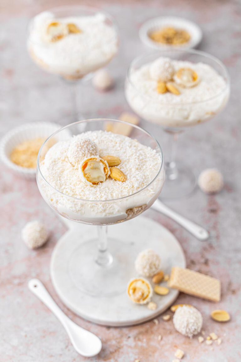 Raffaello Creme Dessert im Glas - Ina Isst