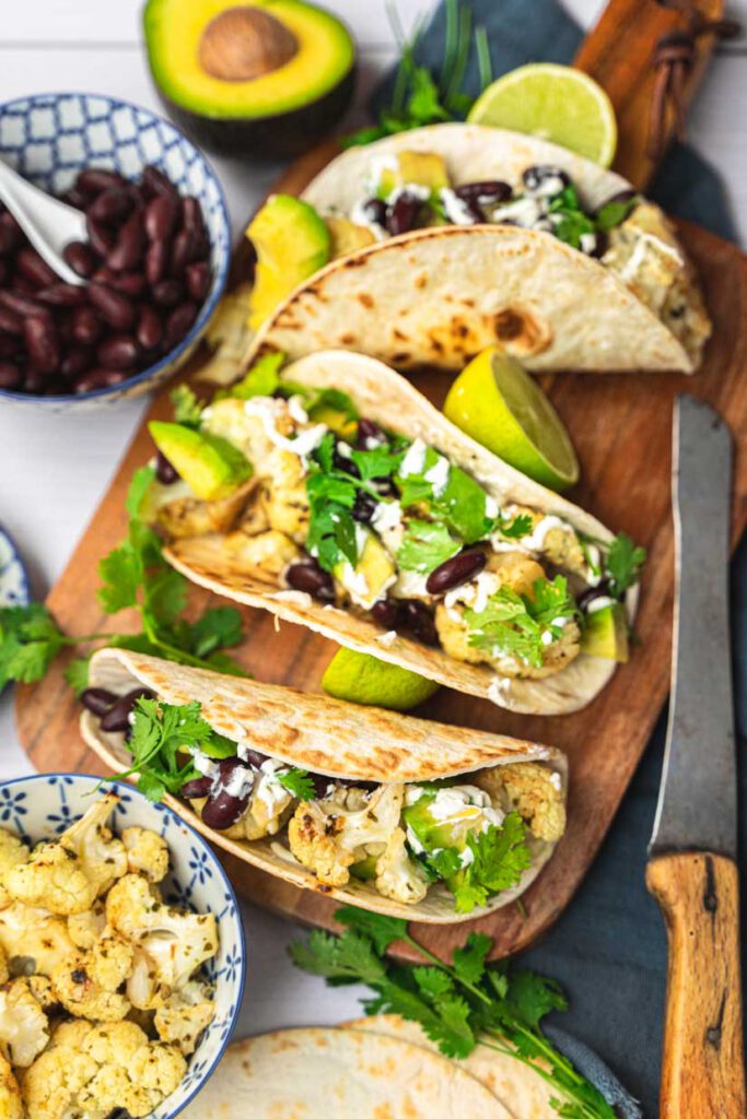 Vegetarische Tacos Fullung